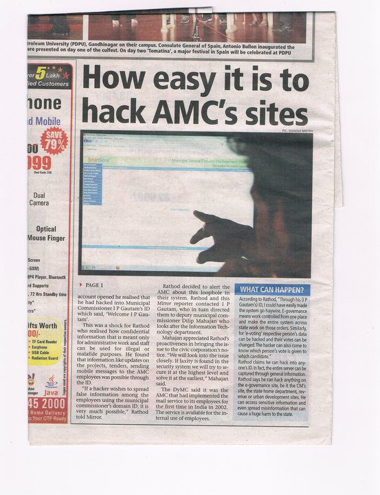 Falgun Rathod |India's Top Ethical Hacker Listed in India's Top Ethical ...